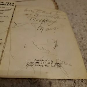 Oldetyme Distillers | Other | Vintage Oldetyme Distillers Drink Recipe ...